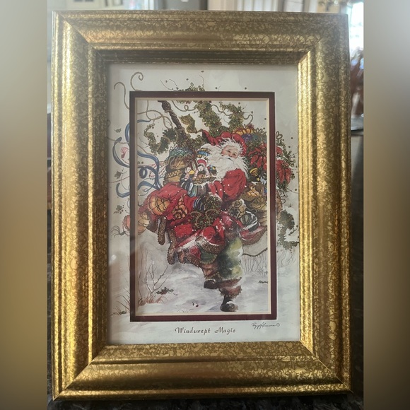 Peggy Abrams | Art | Peggy Abrams Santa Print | Poshmark